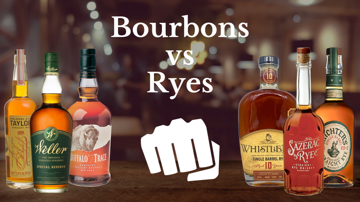 Bourbons vs Ryes! | bourbon vs rye, difference between bourbons and ...