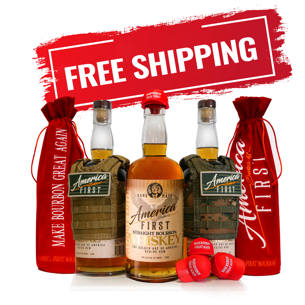 America First Straight Bourbon Whiskey 3 Pack – You Booze