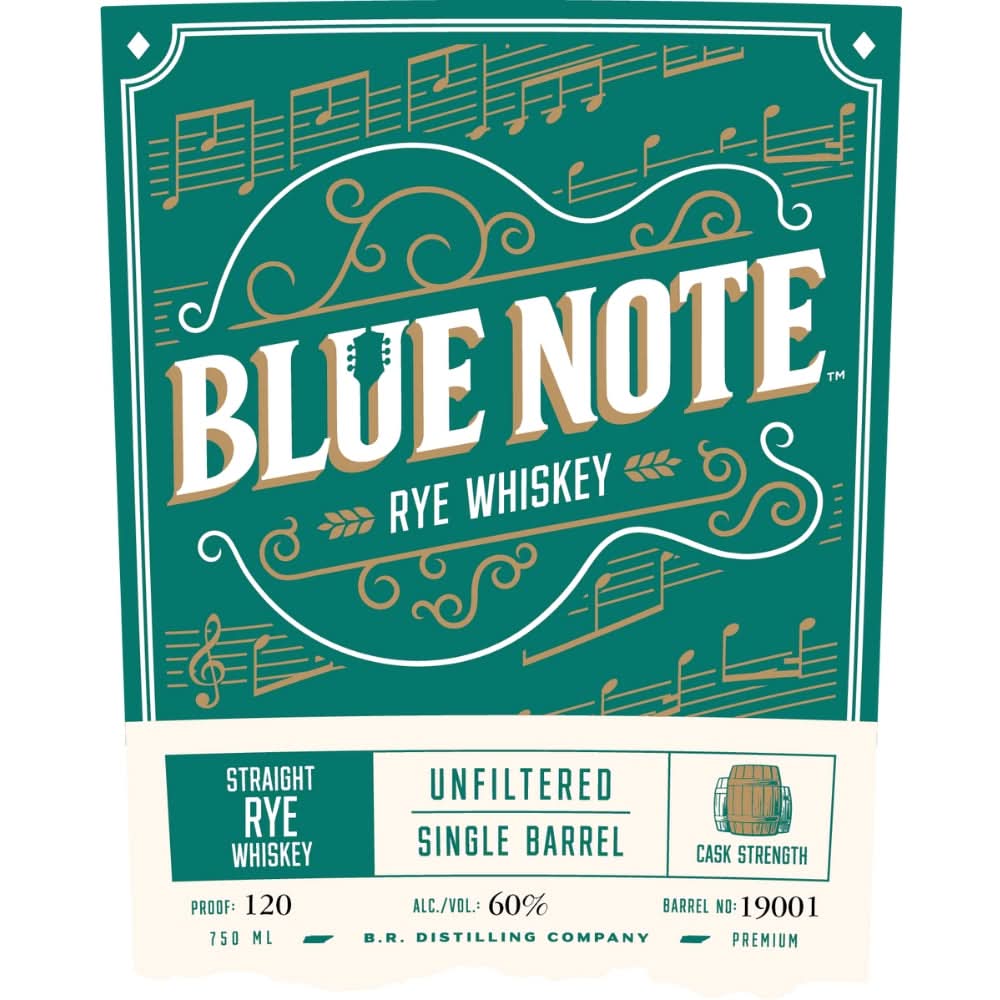 Blue Note Single Barrel Straight Rye Whiskey – You Booze
