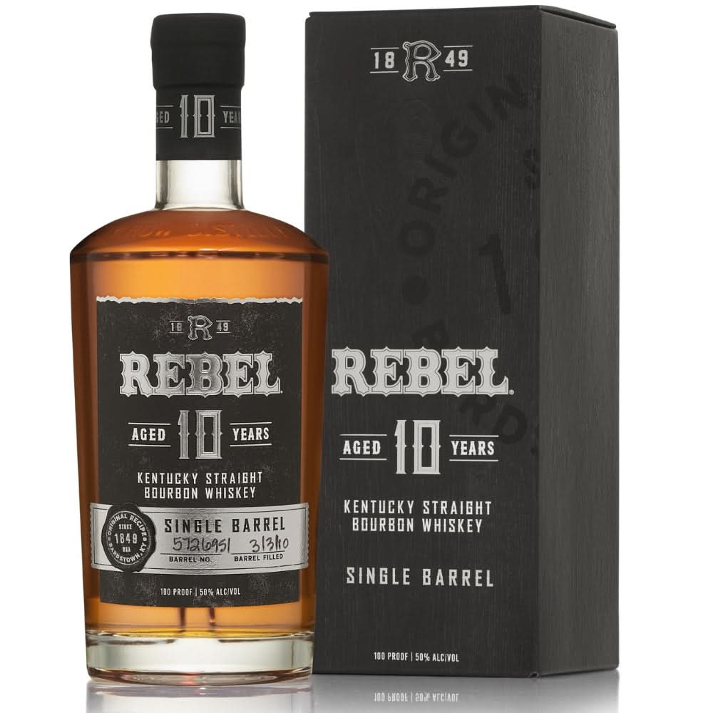 Rebel 10 Year Old Single Barrel Bourbon – You Booze