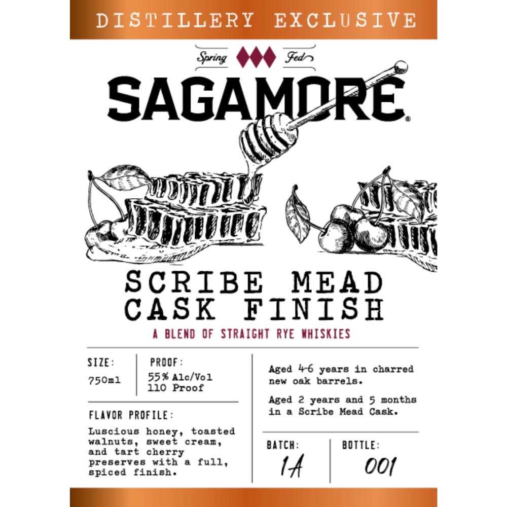 Sagamore Spirit Scribe Mead Cask Finish Straight Rye – You Booze