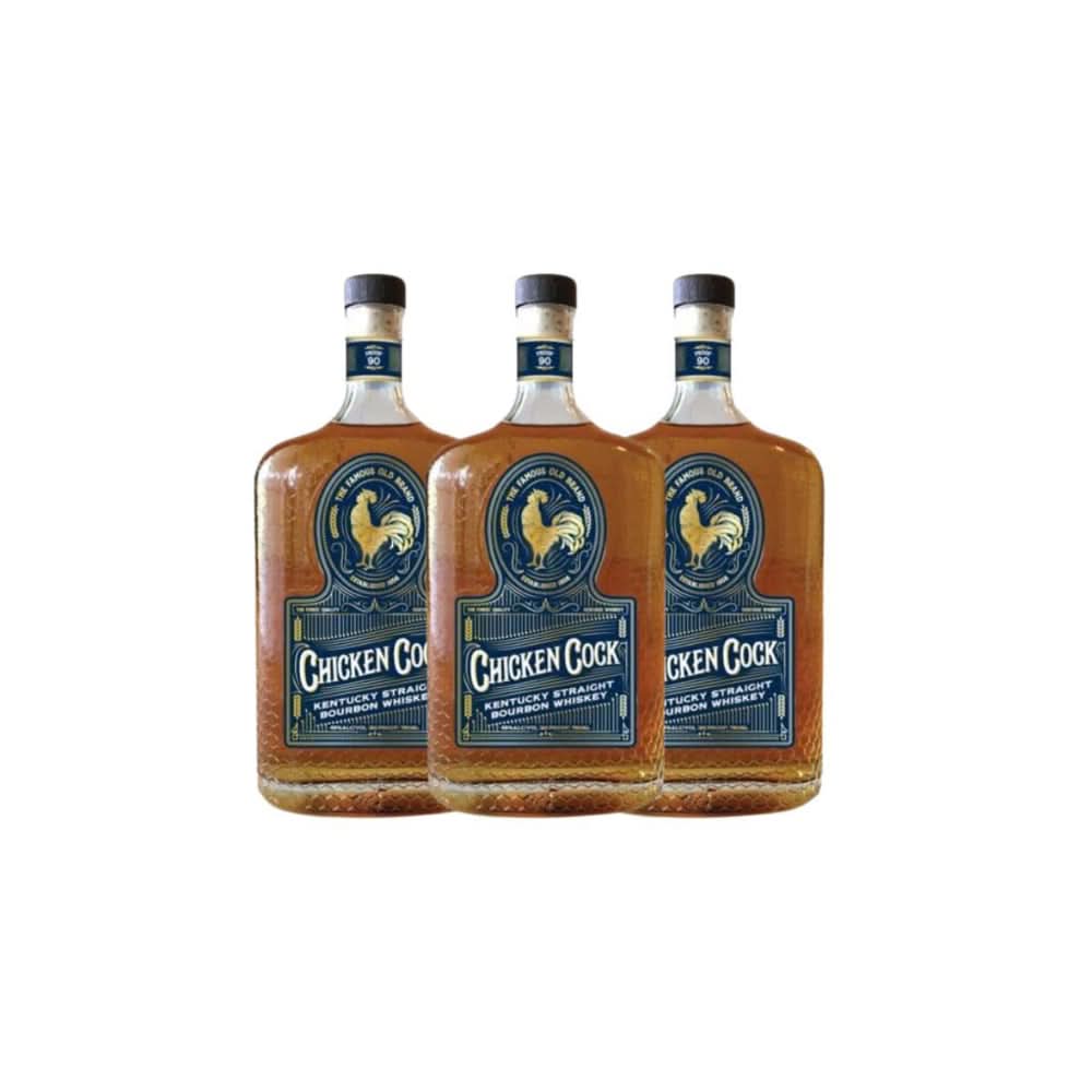 Chicken Cock Kentucky Straight Bourbon Whiskey 3-Pack – You Booze