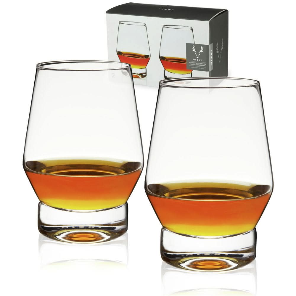 Premium Heavy Base Crystal Whiskey Glasses – Elevate Your Tasting ...