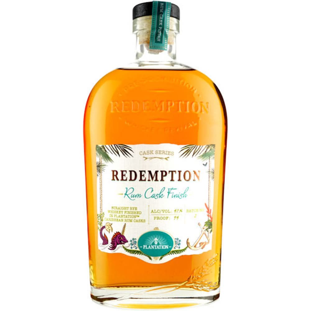 Redemption Straight Rye Whiskey Plantation Rum Cask Finish – You Booze