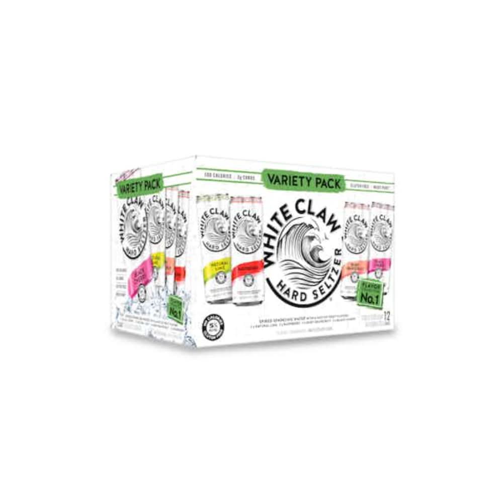 White Claw Hard Seltzer Variety Pack Flavor Collection No. 1 (12Pack C ...