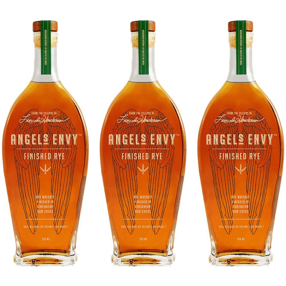 Angel's Envy Finished Rye Whiskey 3 Pack – You Booze