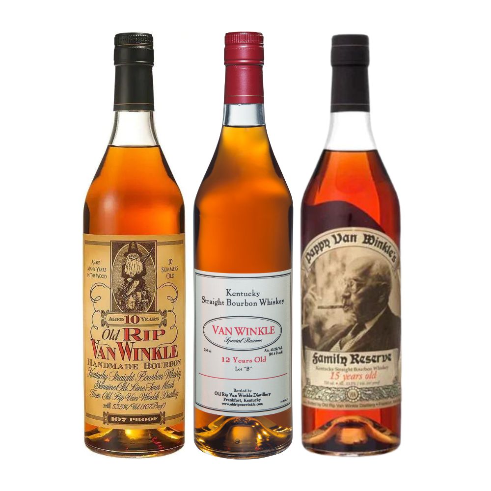 Pappy Van Winkle 10, 12, 15 Year Bourbon Whiskey Combo – You Booze