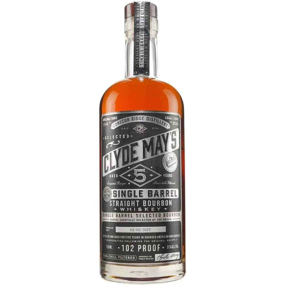 Clyde Mays Single Barrel Bourbon 5 Year 105 Proof Whiskey – You Booze
