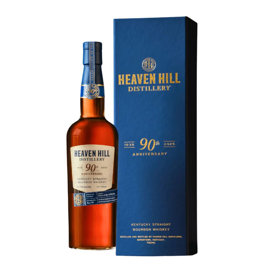Heaven Hill 90th Anniversary 9 Year Kentucky Straight Bourbon Whiskey ...