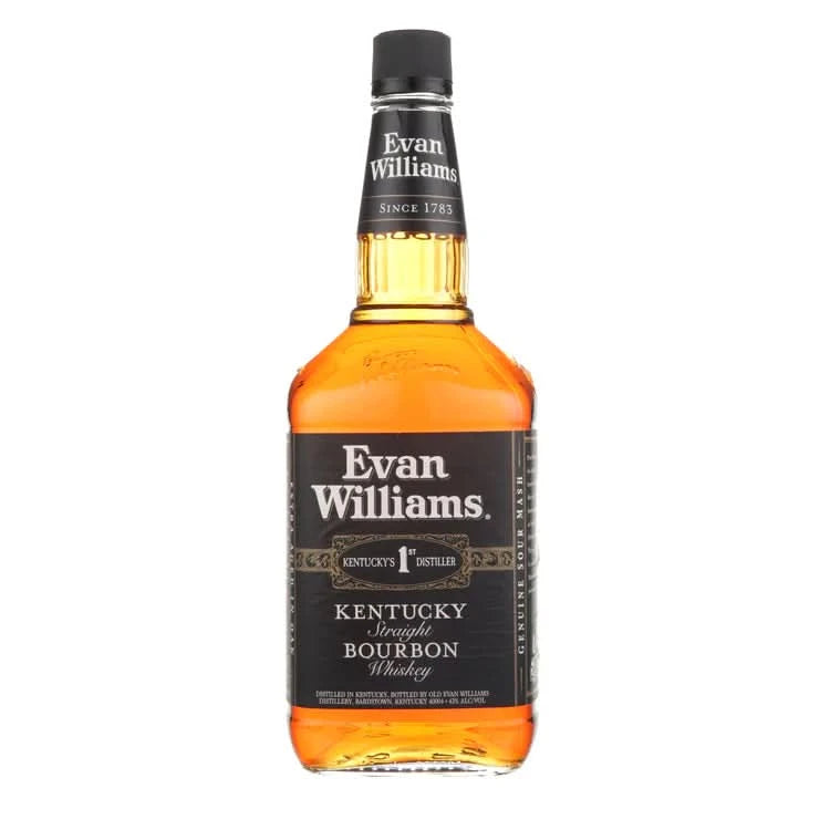 Evan Williams Straight Bourbon Black Label 1.75L – You Booze