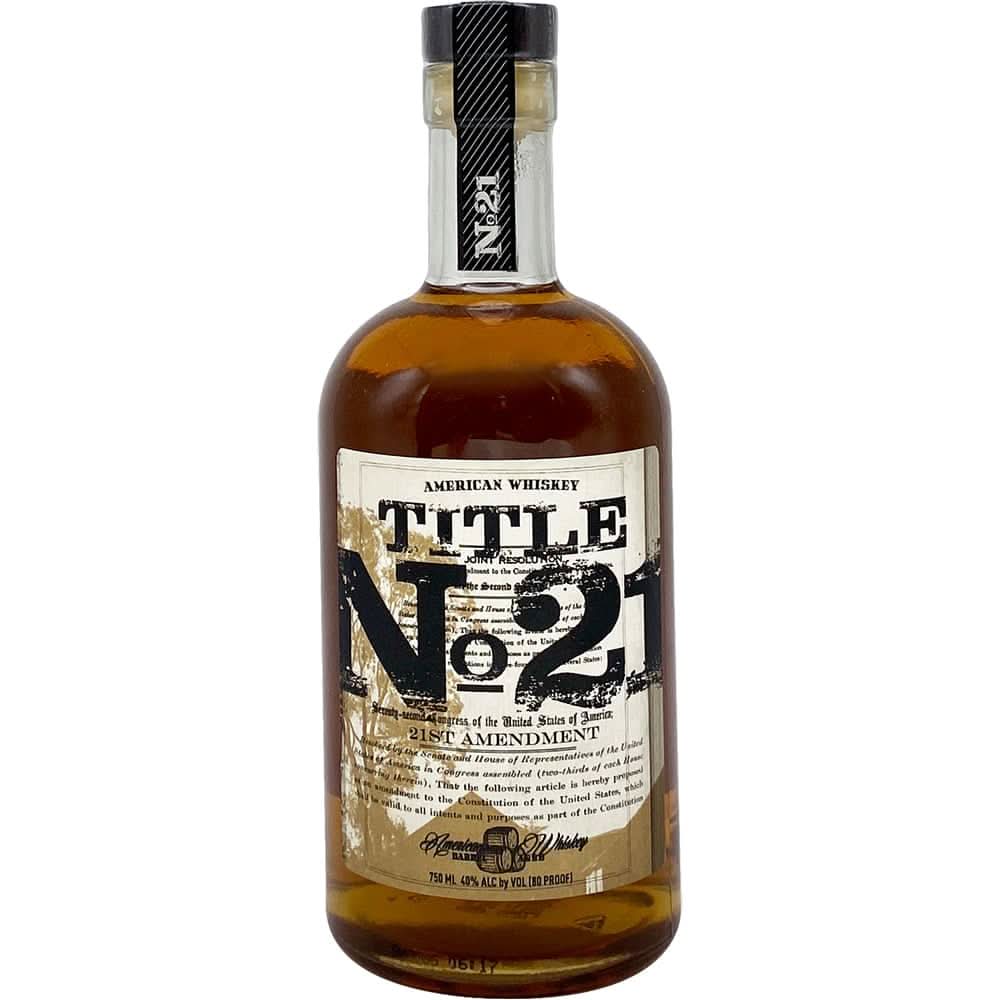 Title No. 21 Blended American Whiskey 80 – You Booze