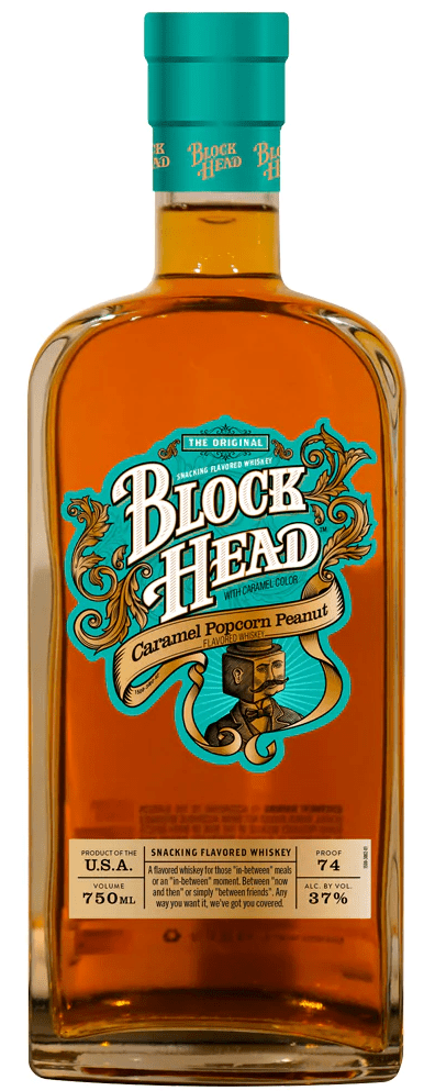Block Head Caramel Popcorn Peanut Whiskey – You Booze